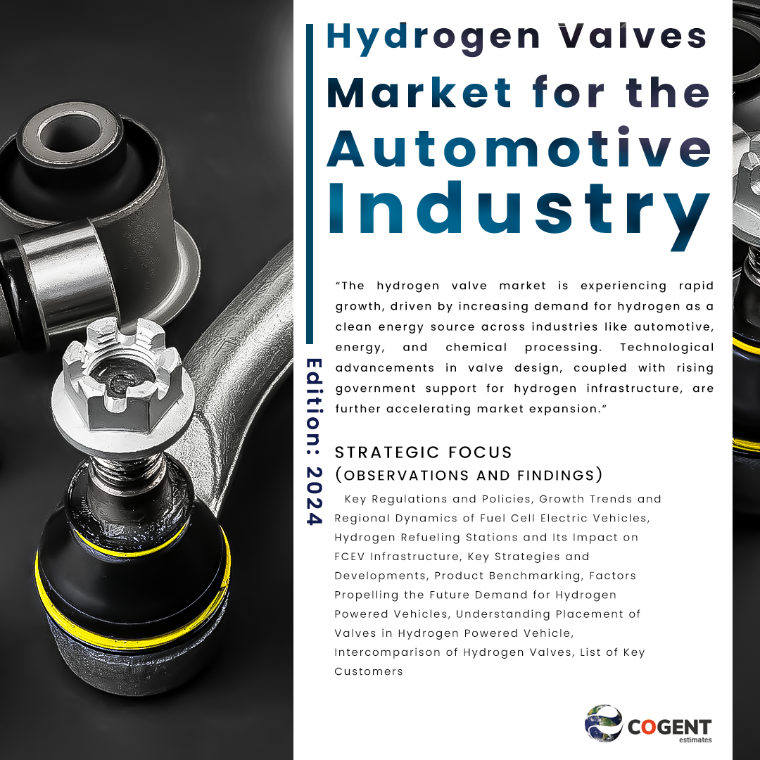Hydrogen Valves Market for the Automotive Industry - Cogent Estimates